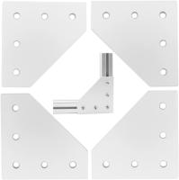 China Offering Sample 90 Degree L Shape Corner Bracket Plate for 20 x 20mm Aluminum Profile for sale
