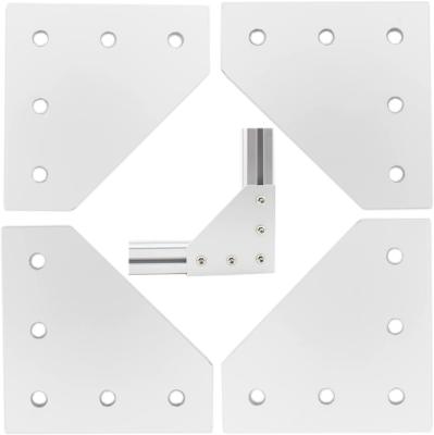 China Offering Sample 90 Degree L Shape Corner Bracket Plate for 20 x 20mm Aluminum Profile for sale