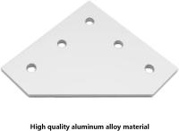 China Offering Sample 90 Degree L Shape Corner Bracket Plate for 20 x 20mm Aluminum Profile for sale