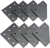 China Black Anodized 90 Degree Corner Bracket Plate for 20 x 20mm Aluminum Extrusion Profile for sale