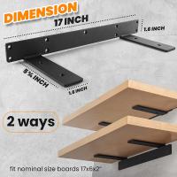 China Invisible Brackets for Floating Wood Shelves L-shaped Floating Shelf Brackets for sale