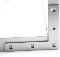 China White Finish Stainless Steel Flat Corner Bracket for Repair Joist Plate Connector for sale