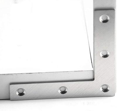 China White Finish Stainless Steel Flat Corner Bracket for Repair Joist Plate Connector for sale