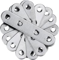 China White Finish Stainless Steel Flat Corner Bracket for Repair Joist Plate Connector for sale