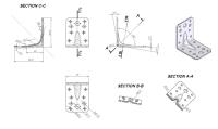 China Structure Galvanized L Corner Bracket for Wood Connector Angle Joist Hanger Parts for sale