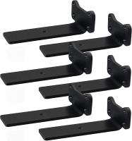 China Industrial L Shelf Bracket Heavy Duty 1/5 Inch Thick in Black with Custom Polishing for sale