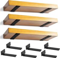 China Industrial L Shelf Bracket Heavy Duty 1/5 Inch Thick in Black with Custom Polishing for sale