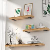 China Industrial L Shelf Bracket Heavy Duty 1/5 Inch Thick in Black with Custom Polishing for sale