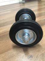 China 6inches Metal Wheel Carrier for Rolling Sliding Gate on Highway Fence Chain Link Fence for sale