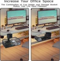 China Streamline Your Workspace with Wall Mounted Rotating Under Desk Drawer and Cup Holder for sale