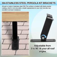 China DIY Kit Lumber Pergola Brackets Patio Support Post Bracket with ISO9001 Rohs CE 16949 for sale