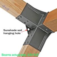 China DIY Kit Lumber Pergola Brackets Patio Support Post Bracket with ISO9001 Rohs CE 16949 for sale