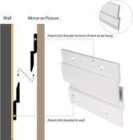 China Versatile French Cleat Picture Hook Hanger Kit for Hanging Mirrors Pictures and Shelves for sale