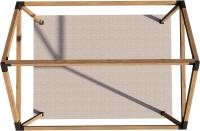 China Slanted Roof Pergola DIY Bracket Kit for Iron Wood Beams and Durable Steel Support for sale