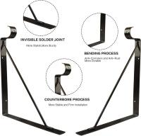 China Closet Shelf Brackets Bulk Heavy Duty Black Powder Coating Triangle Bracket Structure for sale