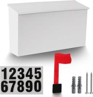 China Stylish Wall Mounted Steel Mailbox Letter box for Home and Commercial for sale