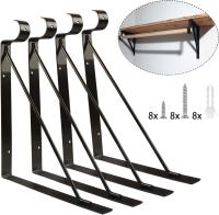 China Tubing Wall Mounted Round Closet Rod Bracket with Stamping Punching Bending Process for sale