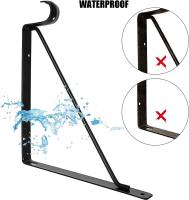 China Wardrobe Heavy Duty Multifunction Closet Shelf Rod Bracket Clothes Hanger Pole Support Bracket Clothing Organizer Metal Single Cast Iron for sale