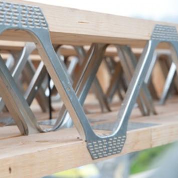 China Customizable Wooden Girder Metal Lattice POSI Trusses with Durable Timber Joist Connector for sale