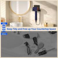 China Convenient Hair Dryer Holder Wall Mount for Organizing Hair Tools and Accessories for sale