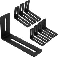 China 4 Inches White Adjustable L-Shape Corner Brace with Slot, Heavy duty L-shaped bracket with slots for fixation and installation for sale