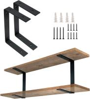 China Powder Coated Steel Heavy Duty DIY Shelf Bracket for Farmhouse Style Floating Wall Shelves for sale
