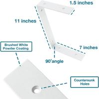 China Powder Coated Steel Heavy Duty DIY Shelf Bracket for Farmhouse Style Floating Wall Shelves for sale