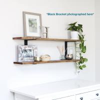 China Powder Coated Steel Heavy Duty DIY Shelf Bracket for Farmhouse Style Floating Wall Shelves for sale