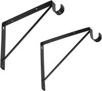 China Adjustable Rod Brackets Holder Shelf Rod Hangers Hooks for Closet Hanging Solutions for sale