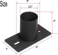 China Outdoor Flood Light Arm Mounting Bracket with Single-side Structure and 2mm Thickness for sale