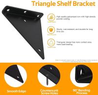 China Supermarket Shelf Triangular Bracket with Customized Instruction and Anchor Screws for sale
