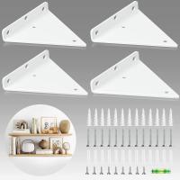 China Supermarket Shelf Triangular Bracket with Customized Instruction and Anchor Screws for sale