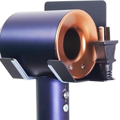 China 1mm Thickness Hair Dryer Holder Wall Mount Carbon Steel Material Fits Most Hair Types for sale