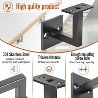 China Stair Railing Handrail Support Bracket Carbon Steel and Powder Coating for Stairway for sale