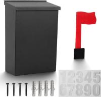 China Customized Wall Mounted Steel Mailbox for Apartments Logo Options and Customization for sale