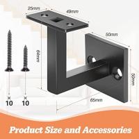 China Stainless Steel 304 Handrail Brackets for Stair Railing in Powder Coating Material for sale
