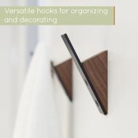 China Standard Black Walnut Hooks for Hanging Coats Wall Hooks Decorative Wall Hooks for sale