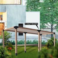 China Customizable DIY Pergola Wood Stand Kit with 3-Way T-Angle Corner Brackets and Screws for sale