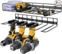 China Wall Mount Cordless Tool Storage Rack with 410*195*50mm Holder Functional and Versatile for sale