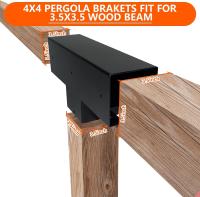 China Customizable DIY Pergola Wood Stand Kit with 3-Way T-Angle Corner Brackets and Screws for sale