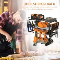China Black Mesh Frame Power Tool Organizer for Handheld Power Tools Customized Logo Acceptable for sale