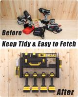 China Black Mesh Frame Power Tool Organizer for Handheld Power Tools Customized Logo Acceptable for sale