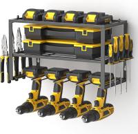 China Metal Utility Storage Rack Wall Mounted Heavy Duty 3 Layers 410*200*230mm 2mm Thickness for sale