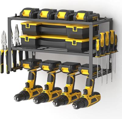China Metal Utility Storage Rack Wall Mounted Heavy Duty 3 Layers 410*200*230mm 2mm Thickness for sale
