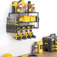 China Metal Utility Storage Rack Wall Mounted Heavy Duty 3 Layers 410*200*230mm 2mm Thickness for sale