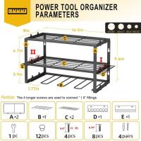 China Metal Utility Storage Rack Wall Mounted Heavy Duty 3 Layers 410*200*230mm 2mm Thickness for sale