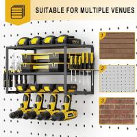 China Metal Utility Storage Rack Wall Mounted Heavy Duty 3 Layers 410*200*230mm 2mm Thickness for sale