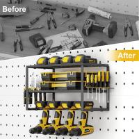 China Metal Utility Storage Rack Wall Mounted Heavy Duty 3 Layers 410*200*230mm 2mm Thickness for sale