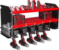China Stocked Heavy Duty Metal Power Tool Organizer Storage Wall Mount Upgrade Your Workshop for sale