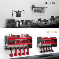 China Stocked Heavy Duty Metal Power Tool Organizer Storage Wall Mount Upgrade Your Workshop for sale